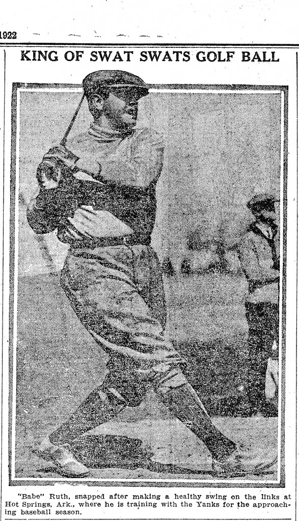 Babe Ruth Pic Golfing Hot SpringsSprings - Babe Ruth Central Babe Ruth ...